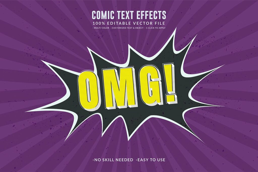 Comic Book Editable Text Effect - MasterBundles