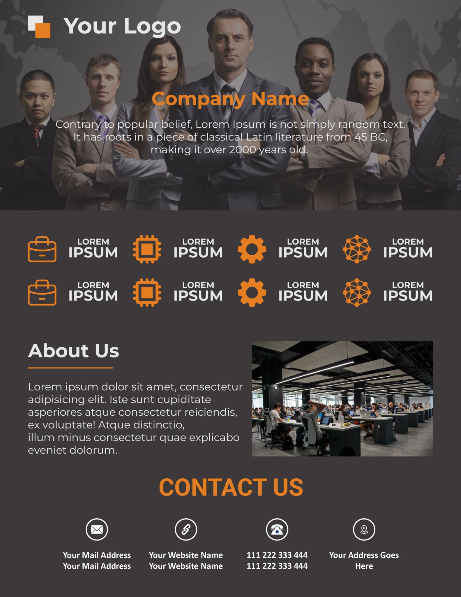 5 modern corporate flyer design templates bundle