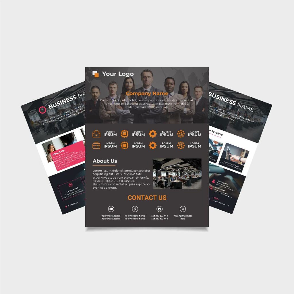 5 modern corporate flyer design templates bundle