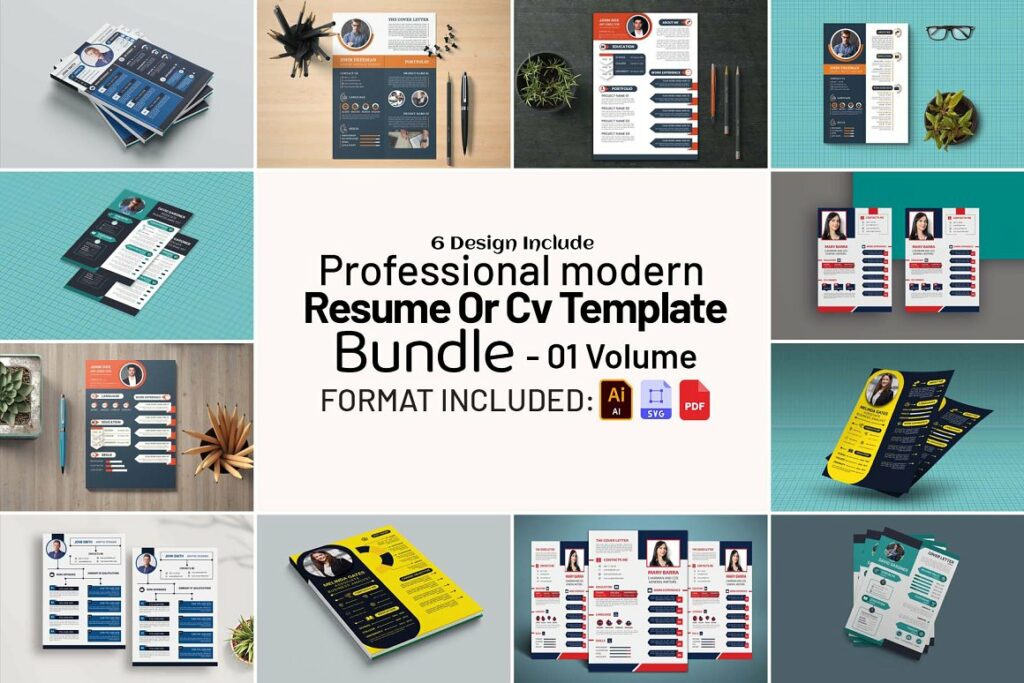 Creative CV Resume Design - MasterBundles