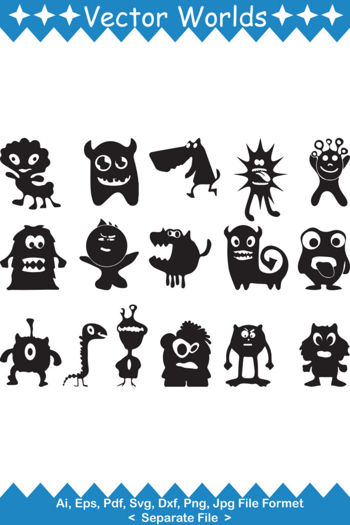 Monster SVG Vector Design – MasterBundles