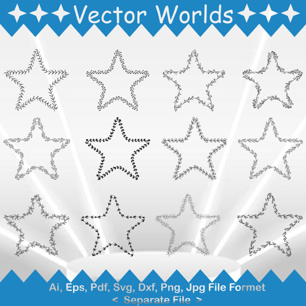 Star Shape SVG Vector Design - MasterBundles