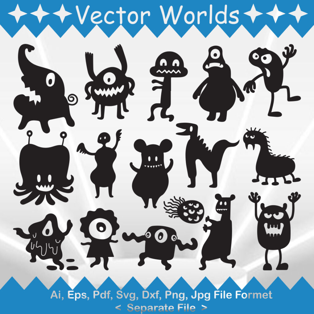 Monster SVG Vector Design – MasterBundles