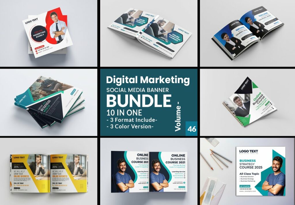 Digital marketing agency social - MasterBundles