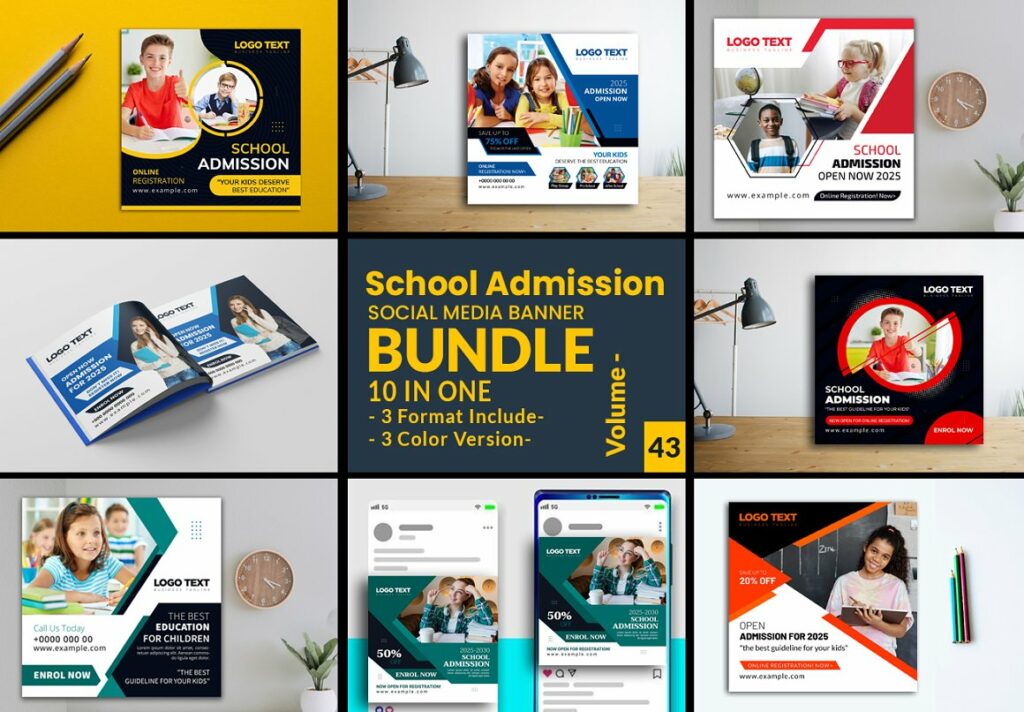 Education Social Media Post Bundle - MasterBundles