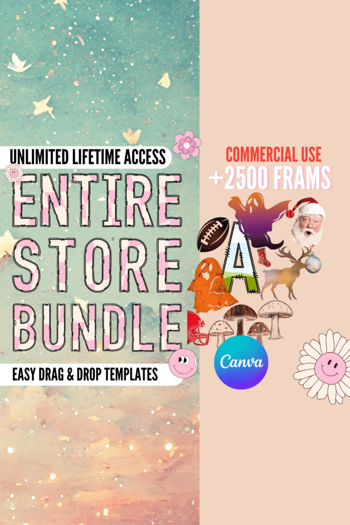 Entire store bundle | Editable Canva Frames Template | Alphabets ...