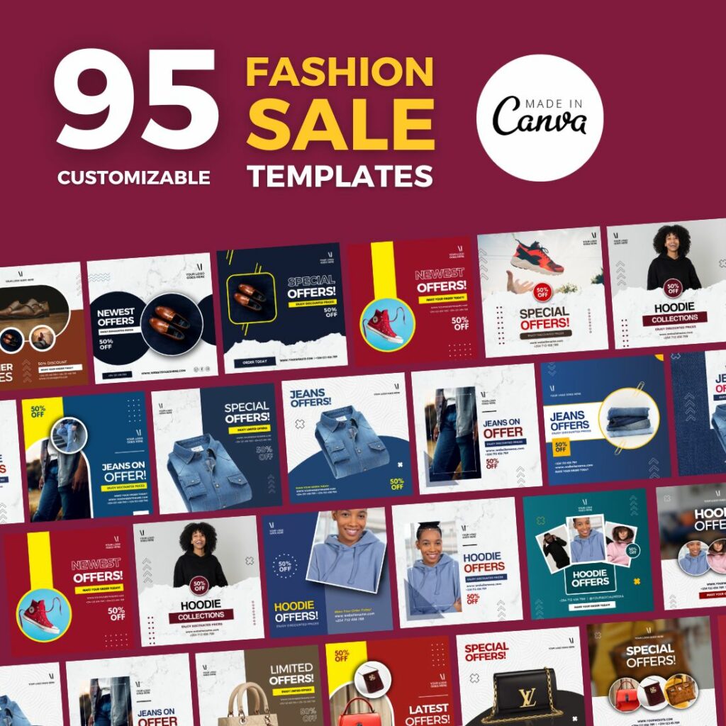 Fashion Sale Templates Design Bundle - MasterBundles