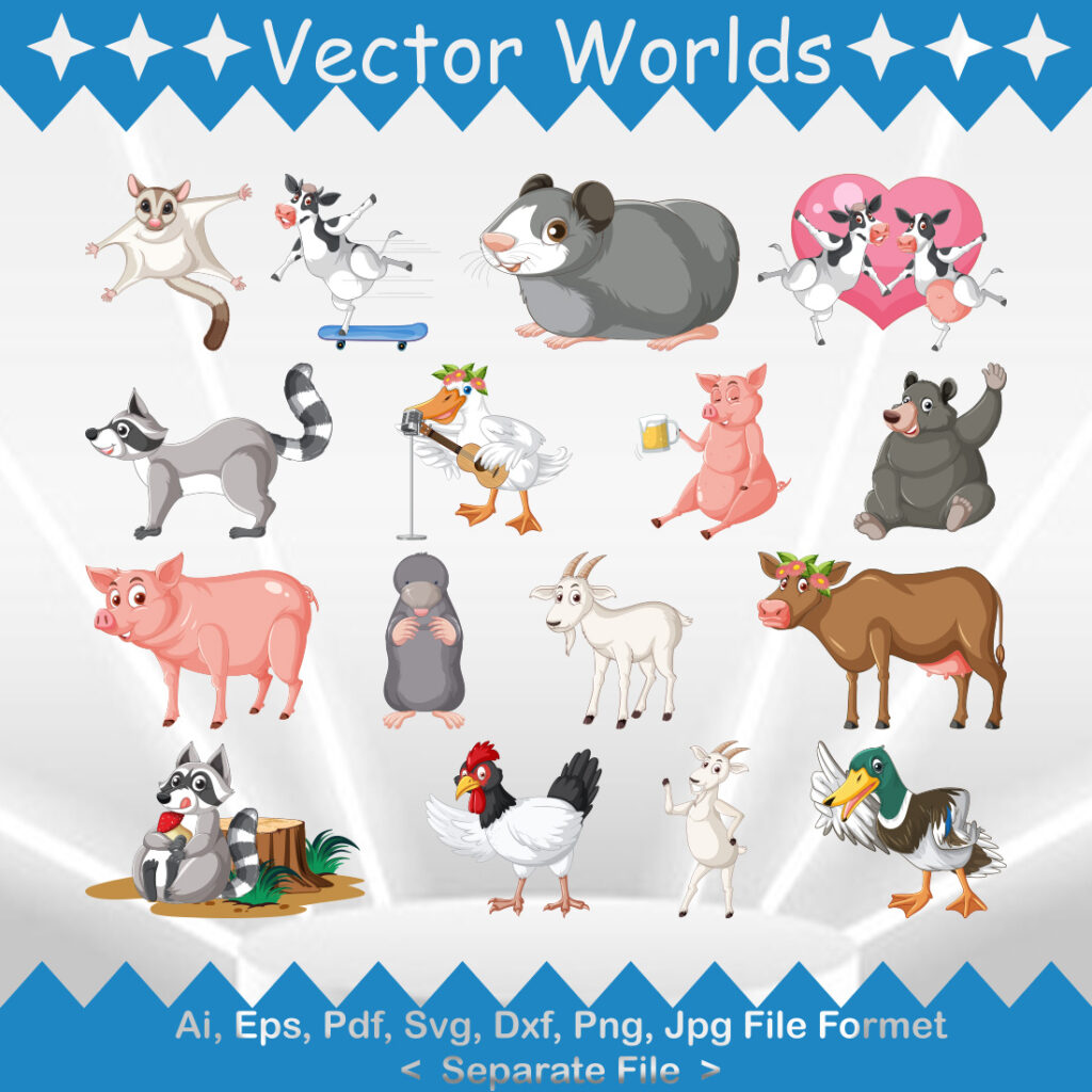 Zoo Animal SVG Vector Design - MasterBundles
