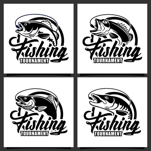 Fish Tournament logo vector design collection - $6 - MasterBundles
