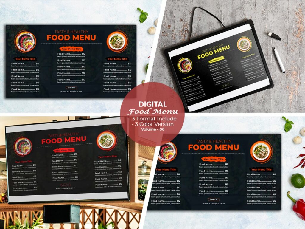 Digital Menu For Restaurants - MasterBundles