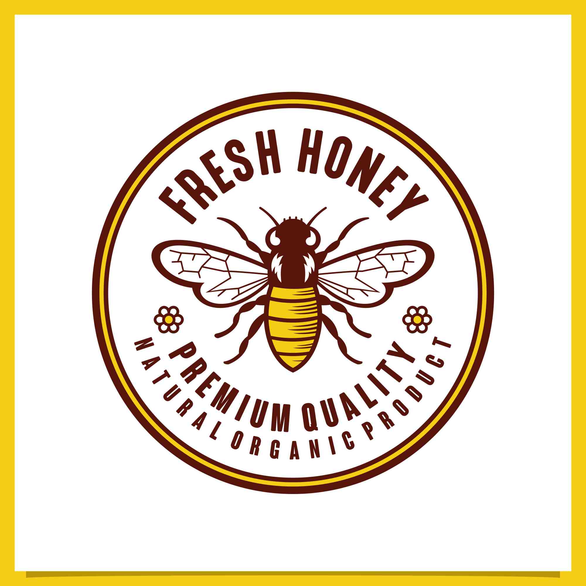 Fresh Honey Bee design logo collection - $5 - MasterBundles