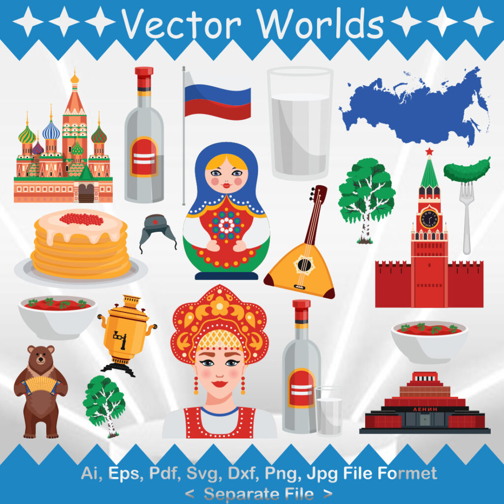 Russia Country Symbol SVG Vector Design - MasterBundles