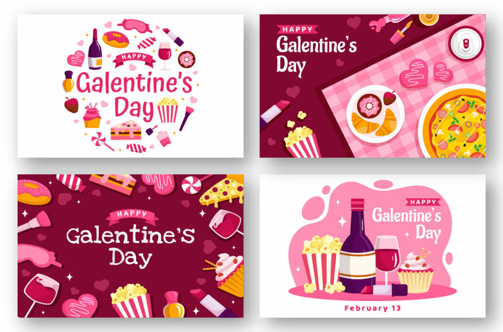 12 Happy Galentine's Day Illustration - MasterBundles