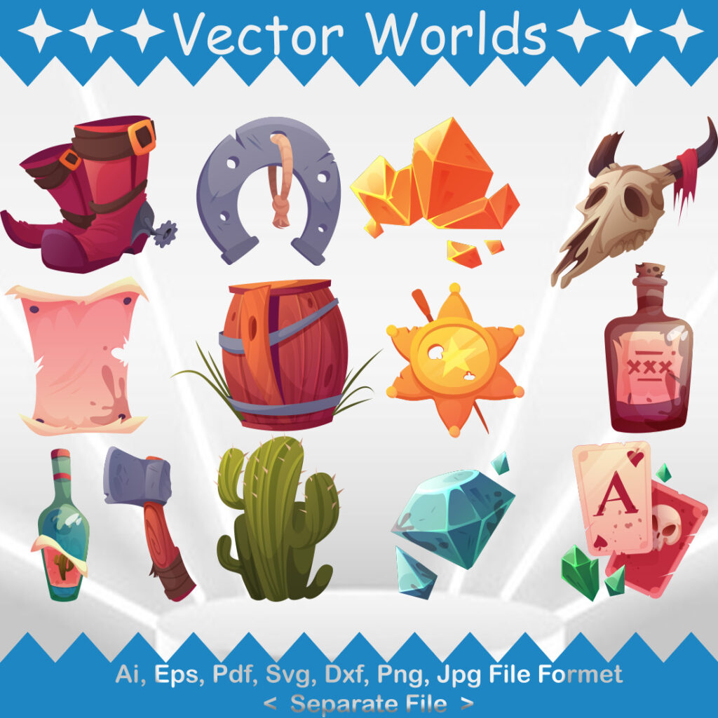 Cowboy Symbol SVG Vector Design - MasterBundles