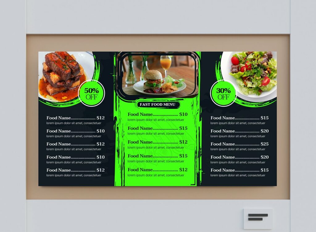Digital Food Menu Design Template V-07 - MasterBundles