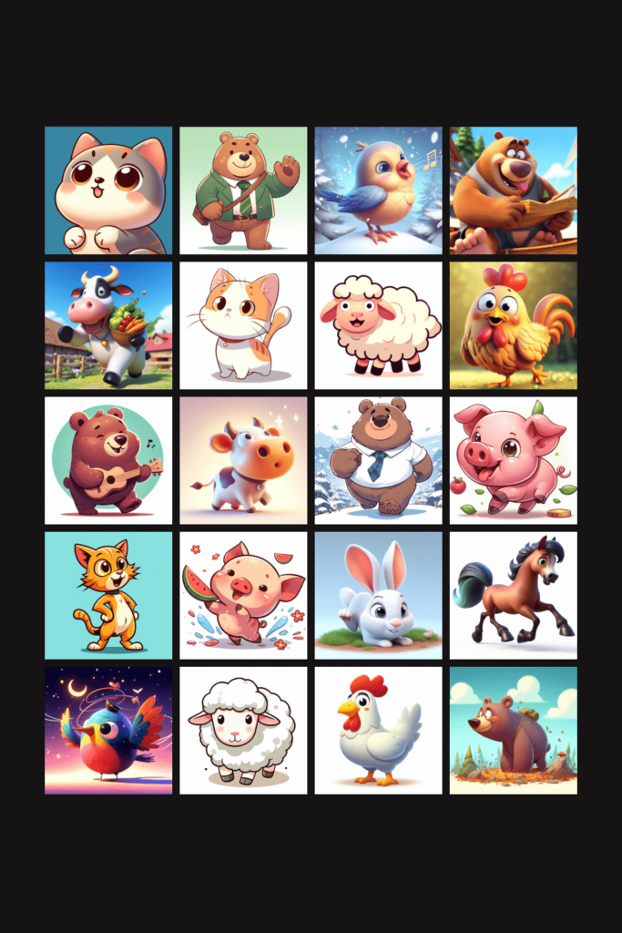 Basic animated animals pack - MasterBundles