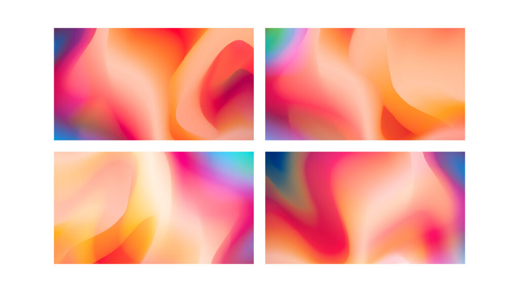 COLORFUL ABSTRACT WAVES - Gradient Background Set - MasterBundles