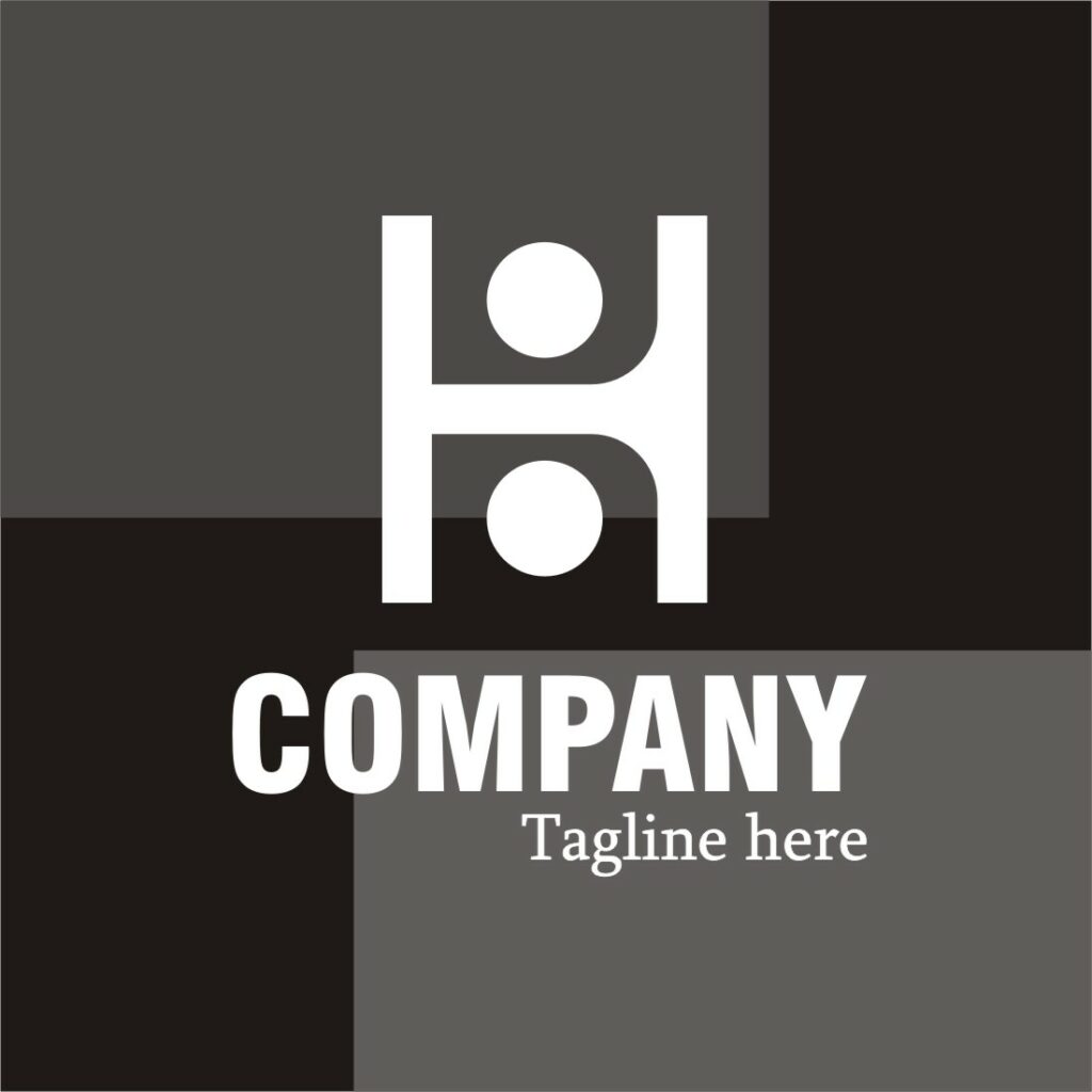 H and circle logo - MasterBundles