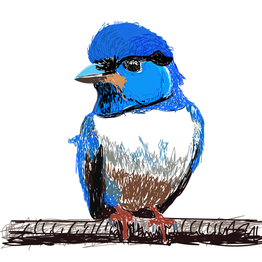 Blue Beautiful Natural birds Vector Design . - MasterBundles