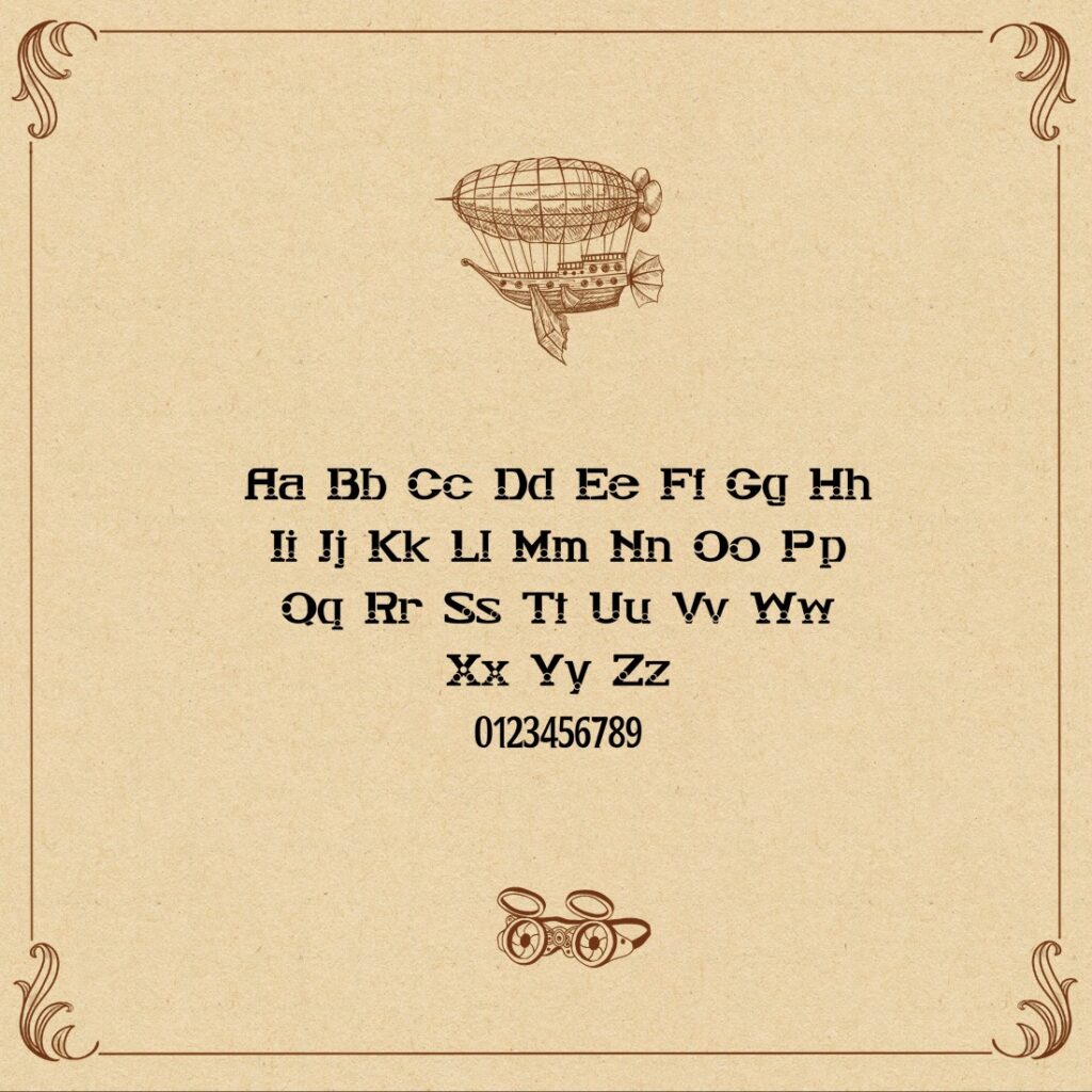 Steampunk Serif. Two fonts - MasterBundles