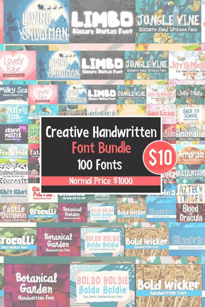 Creative Handwritten Fonts Bundle - MasterBundles