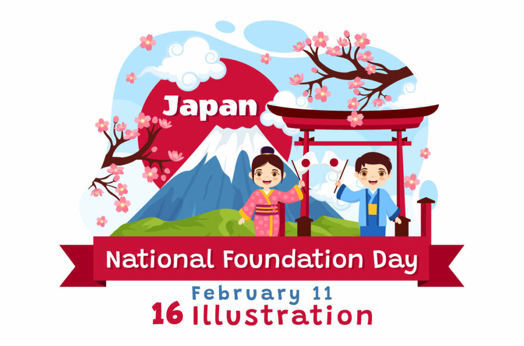 16 Japan National Foundation Day Illustration - MasterBundles