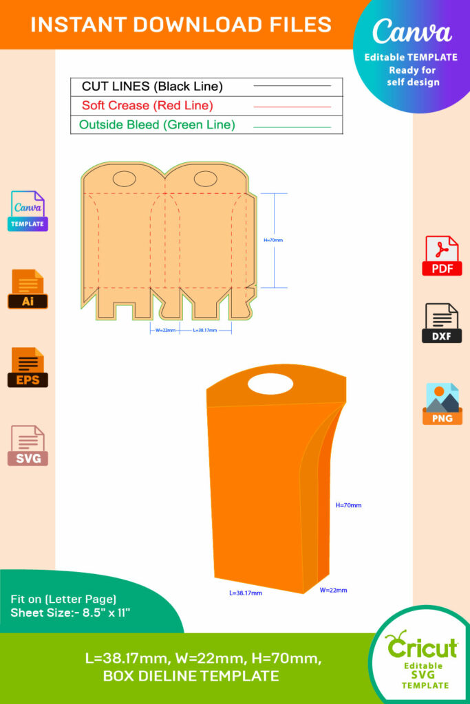 Large Gift Box Template Svg Box Cricut Silhouette Gift Box Masterbundles