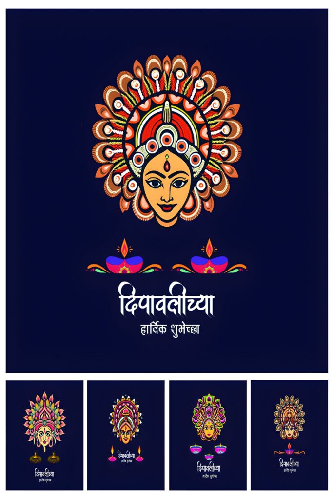 Shubh Diwali - Maa Laxmi Logo Design Template - MasterBundles