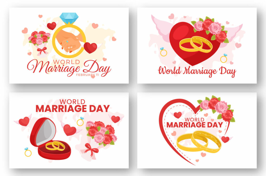 12 World Marriage Day Illustration - MasterBundles