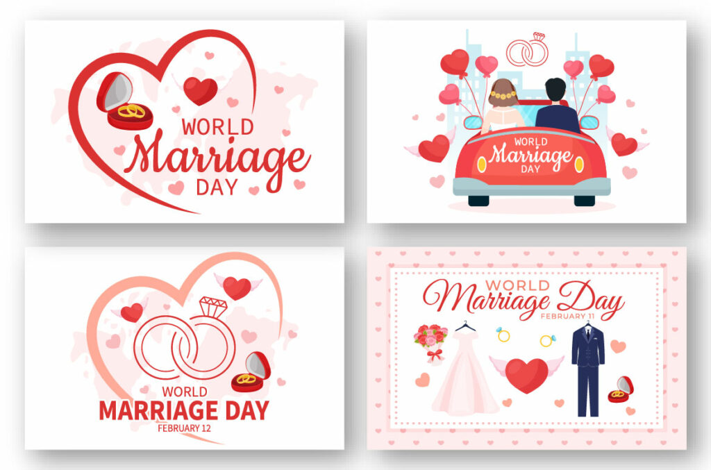 12 World Marriage Day Illustration - MasterBundles