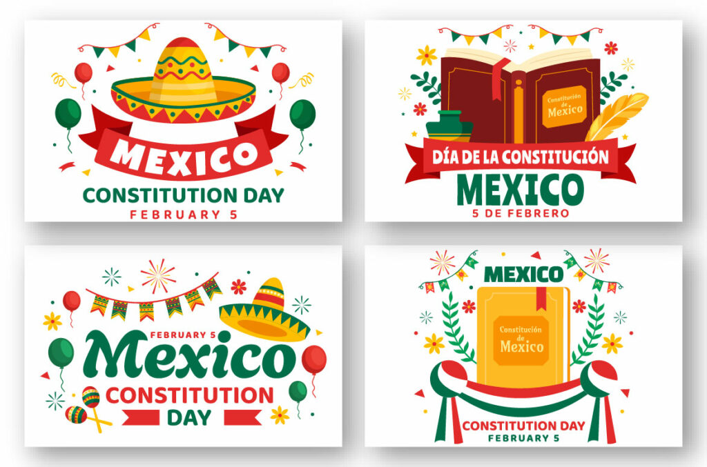 12 Constitution Day of Mexico Illustration - MasterBundles