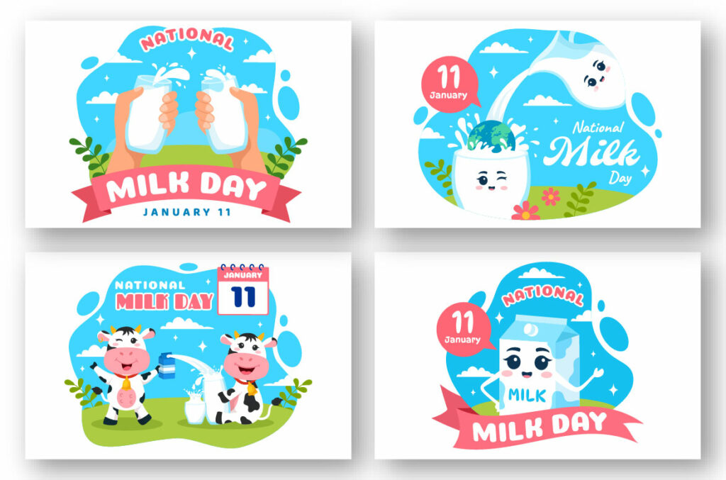 12 National Milk Day Illustration - MasterBundles
