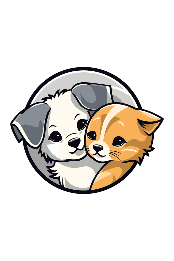 minimal simple flat cat logo illustration - MasterBundles