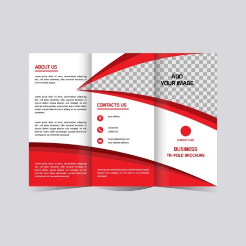 Modern Business Tri fold brochure design template - MasterBundles