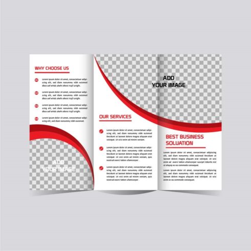 Modern Business Tri fold brochure design template - MasterBundles