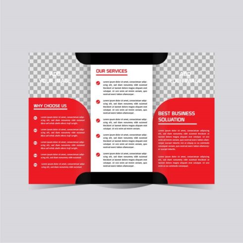 Modern Business Tri fold brochure template - MasterBundles