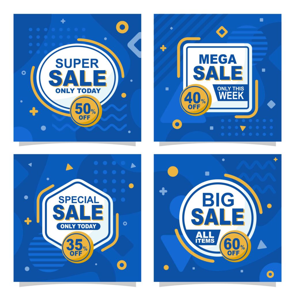 Modern sales banner social media design collection - $6 - MasterBundles