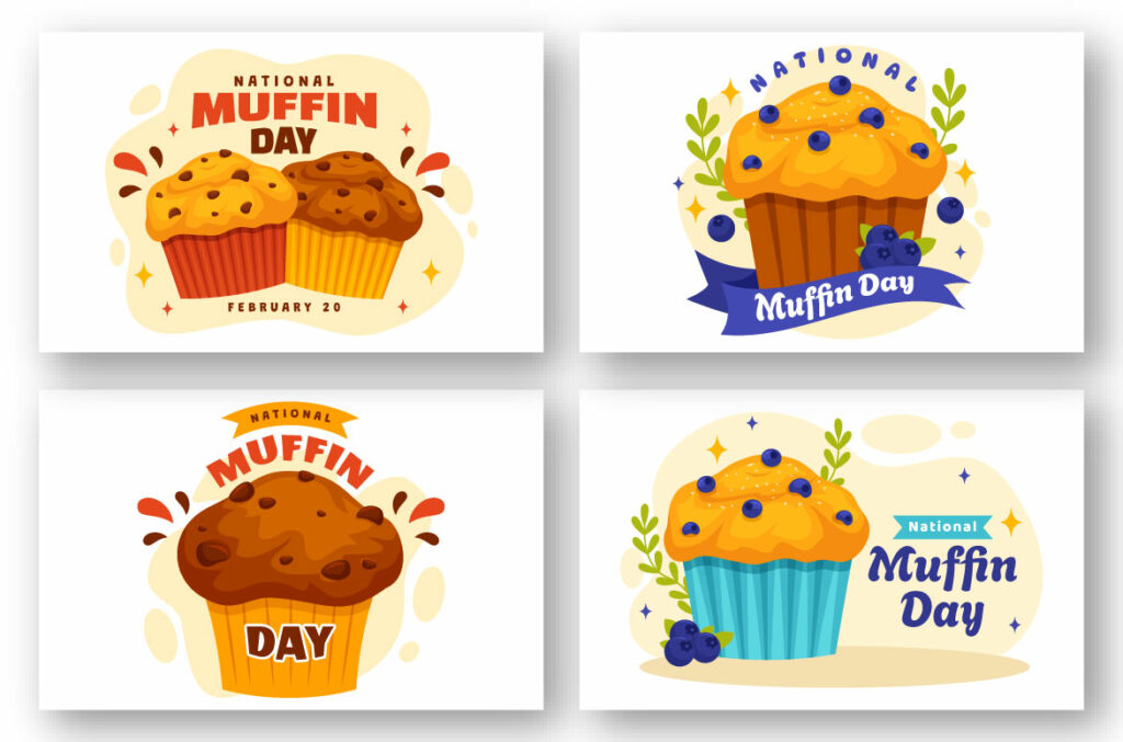 12 National Muffin Day Illustration - MasterBundles