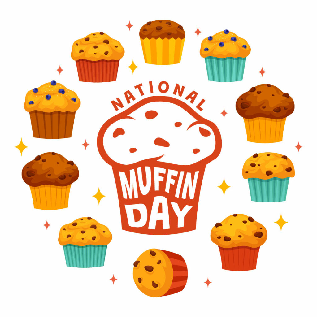 12 National Muffin Day Illustration - MasterBundles