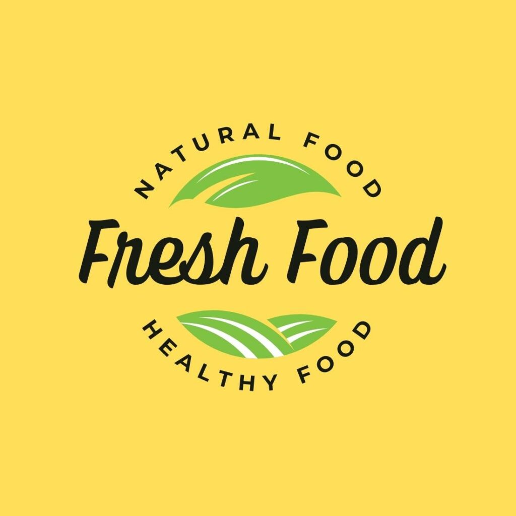 Natural Fresh Food Logo Template - MasterBundles