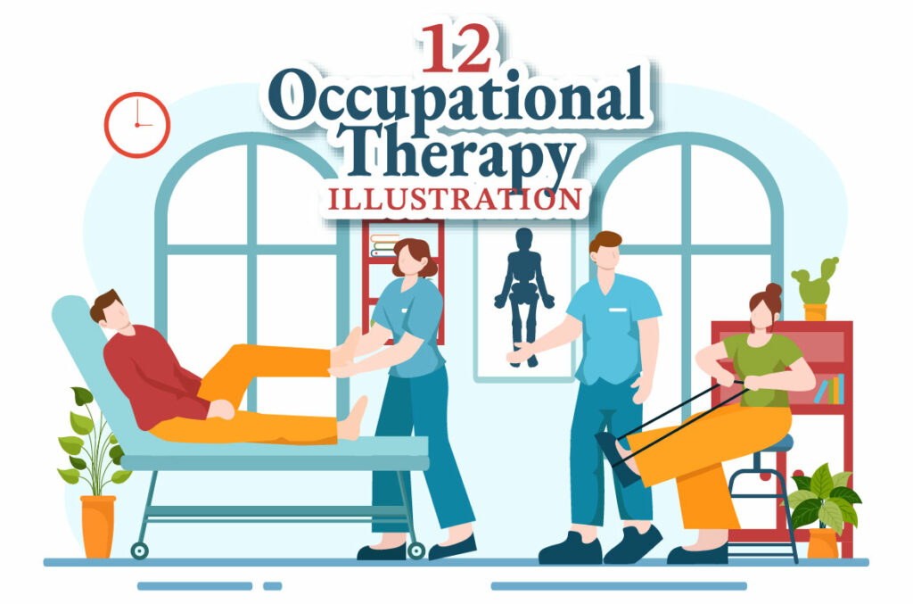 12 Occupational Therapy Illustration - MasterBundles
