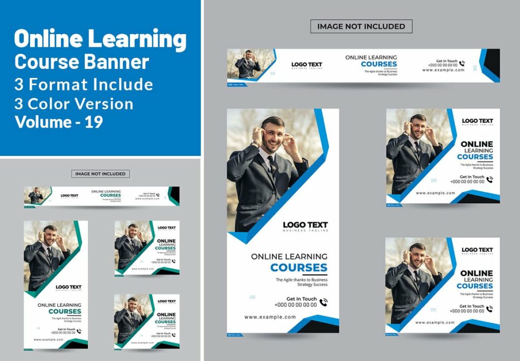 Online Courses Banner Design V-19 - MasterBundles