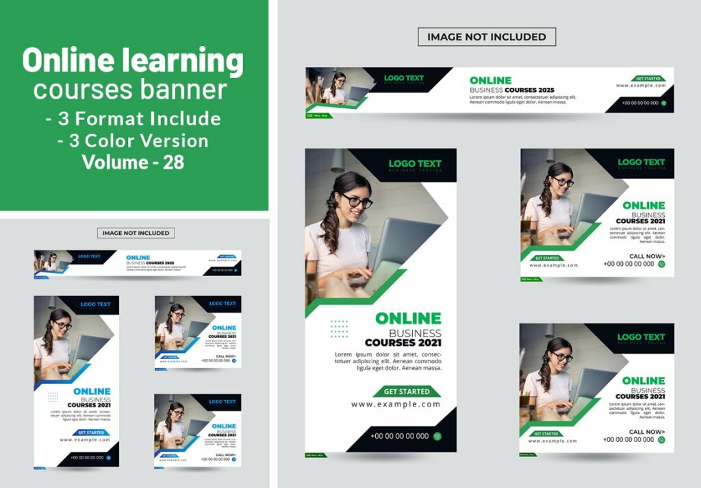 Online Business Course Banner Design - MasterBundles