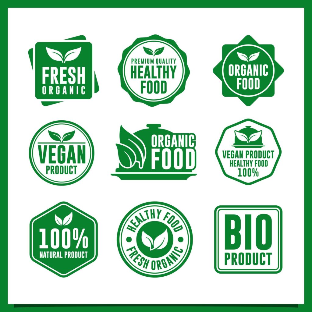 Orgainc food logo design collection - $4 - MasterBundles
