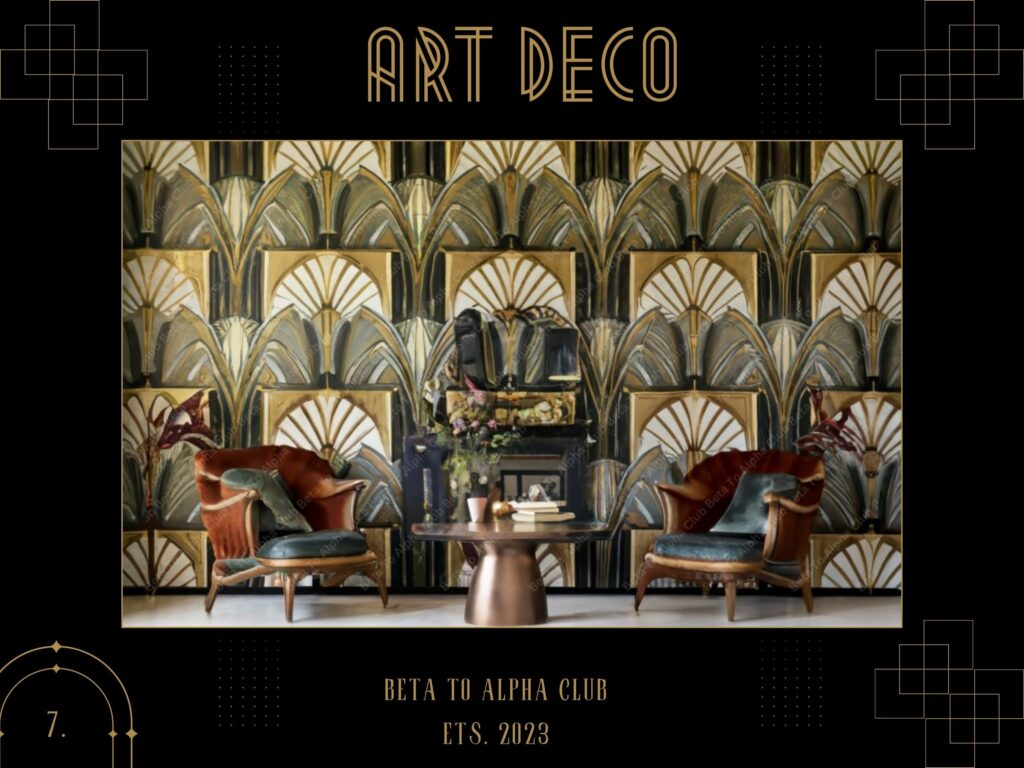 Art Deco Digital Backgrounds Wallpapers - MasterBundles