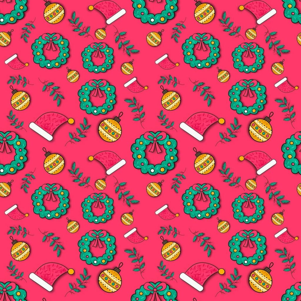 4 Seamless Handmade Christmas Patterns - MasterBundles