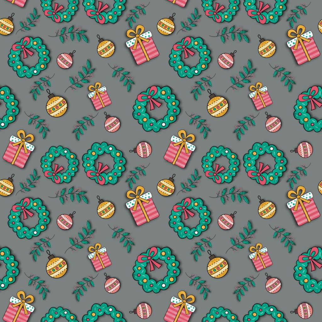 4 Seamless Handmade Christmas Patterns - MasterBundles