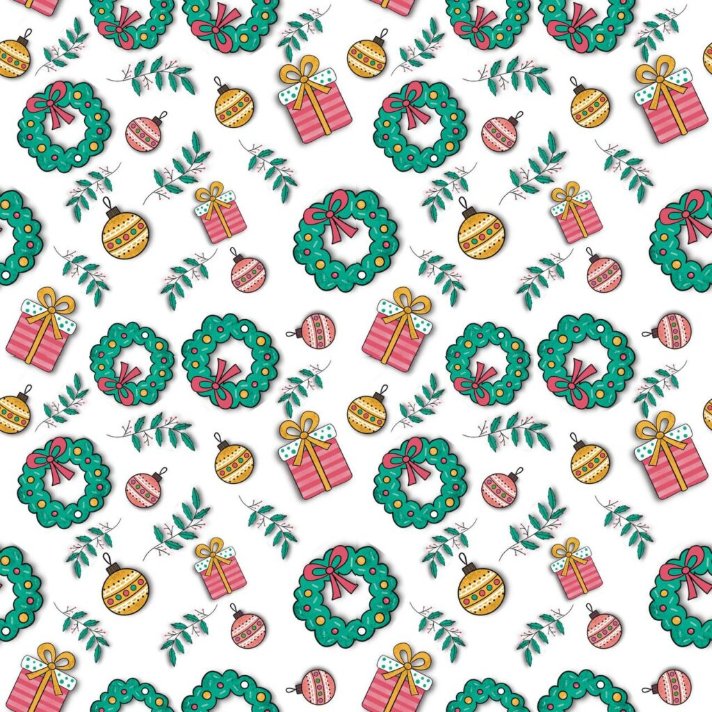 4 Seamless Handmade Christmas Patterns - MasterBundles