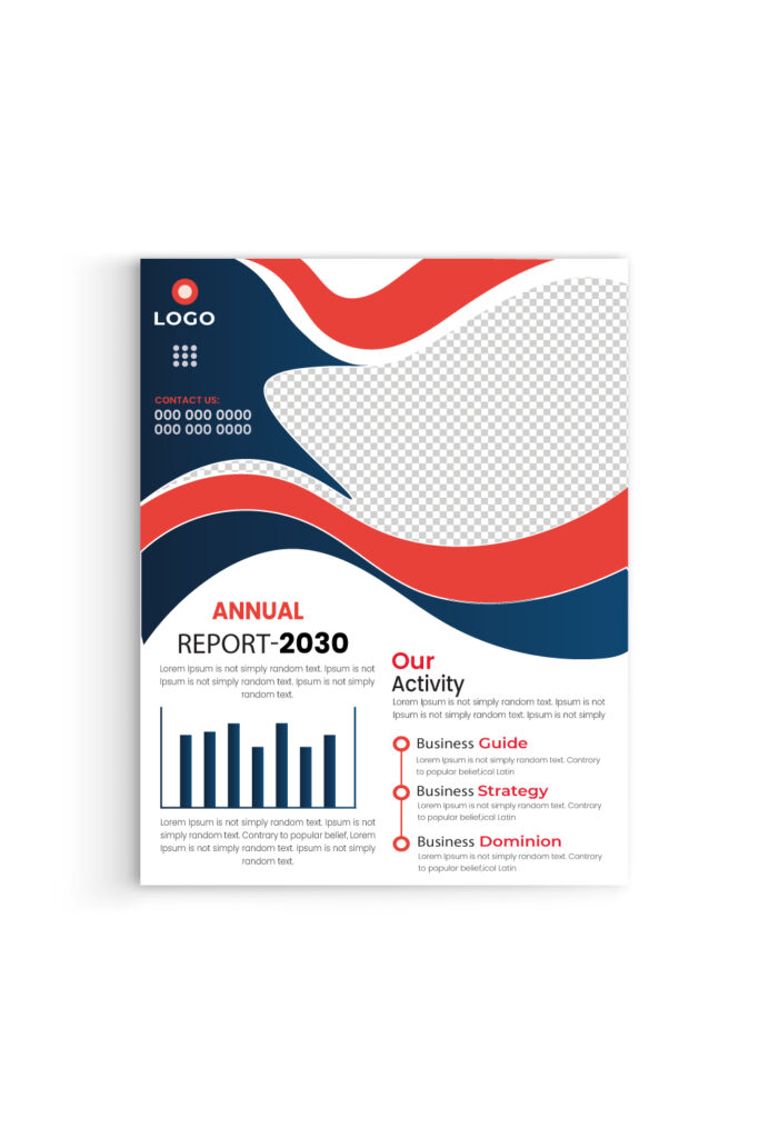 Red and Blue Geometric background Poster Brochure Flyer design Layout ...