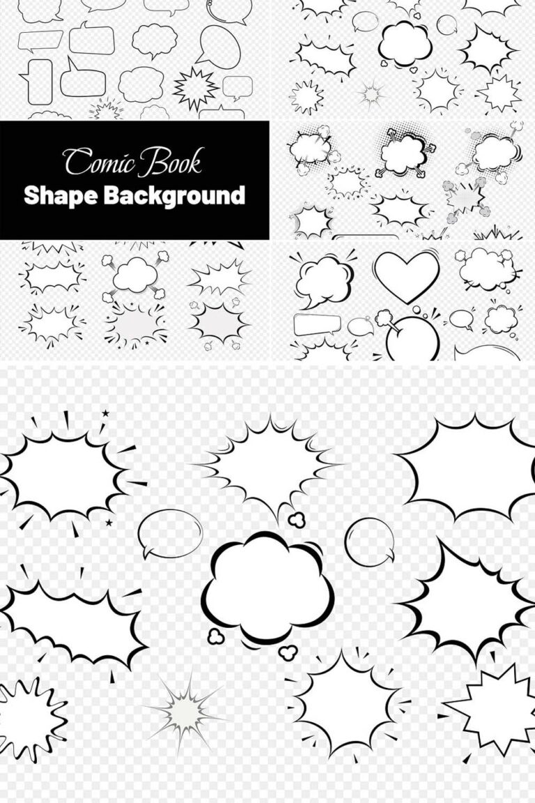 Vector Comic Book Shape Bundle - MasterBundles